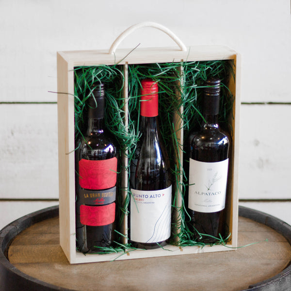 Trio : Malbec Lover's No.2 Selection in Wooden Gift box – D'Arcy Wines
